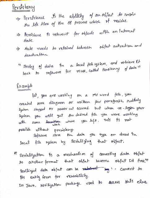 What is persistency? Give an example. Mcs032 - IgnouGroup